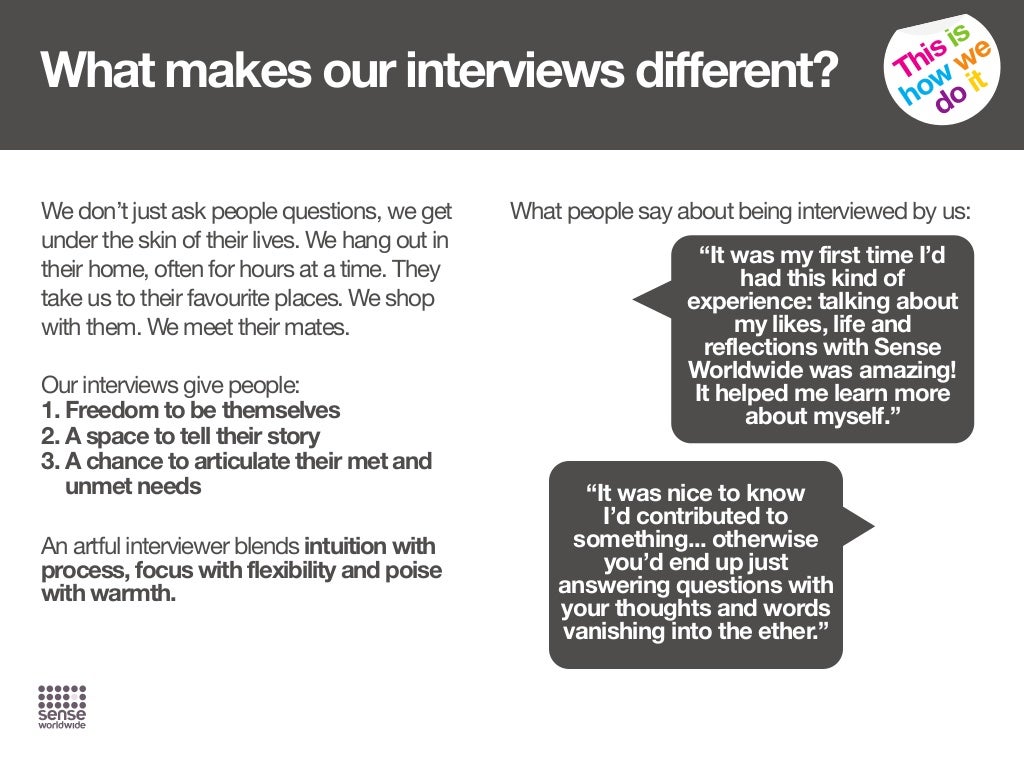 The Art of Interviewing