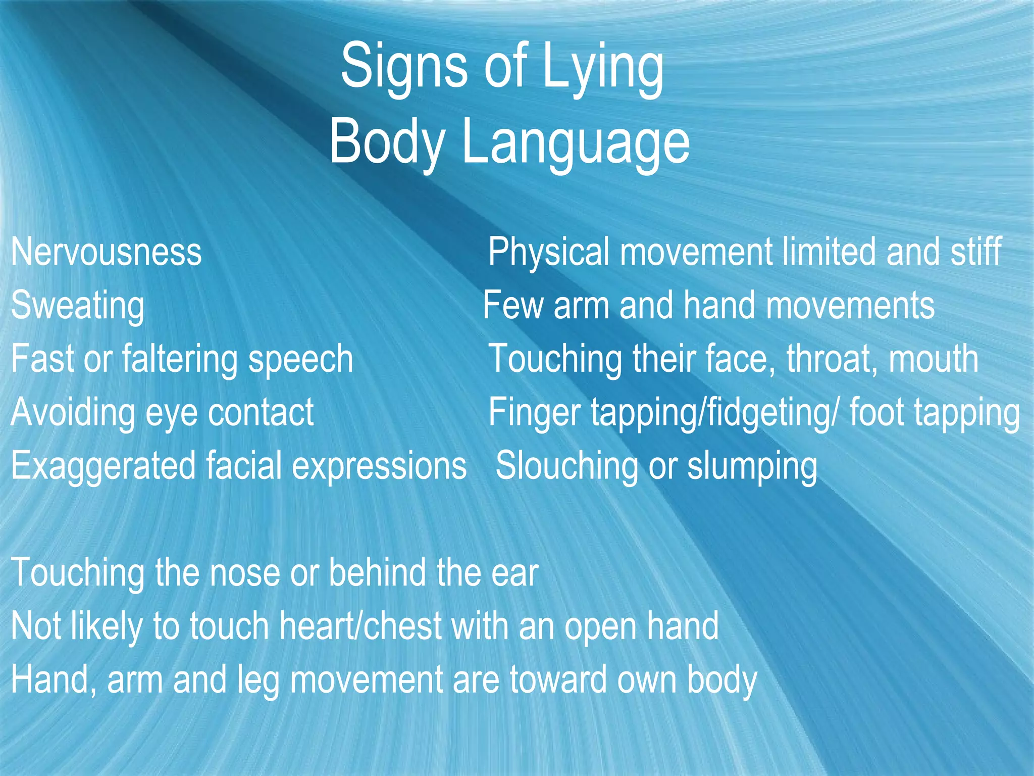 The art of lying | PPT