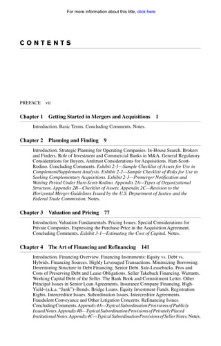 公司并购与重组（The Art Of M&A,4th） | PDF