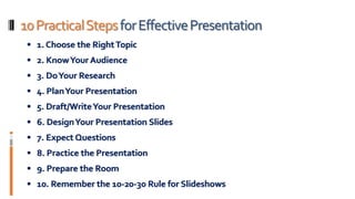 The art of Making a PowerPoint Presentation | PPTX