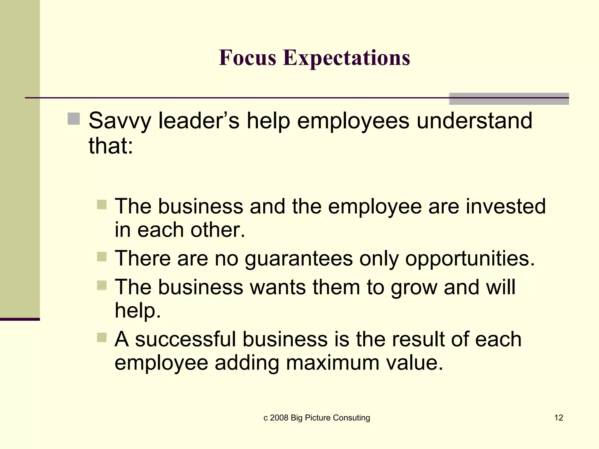 The Art Of Managing Employee Expectations | PPT