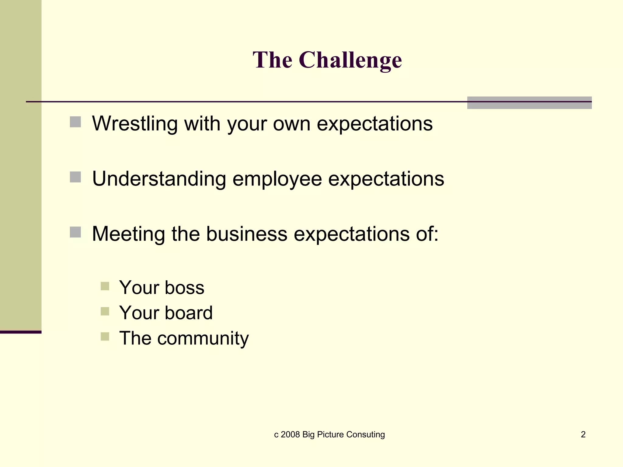 The Art Of Managing Employee Expectations | PPT