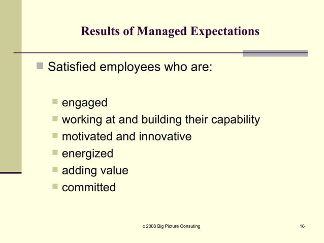 The Art Of Managing Employee Expectations | PPT