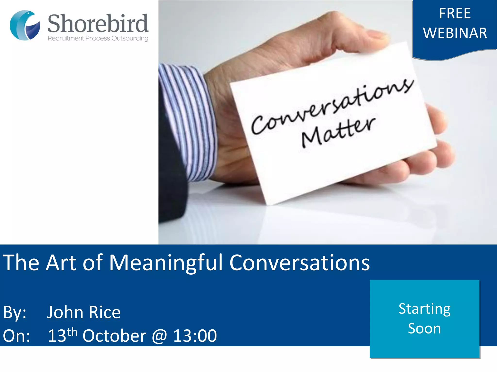 The Art of Meaningful Conversations | PPT