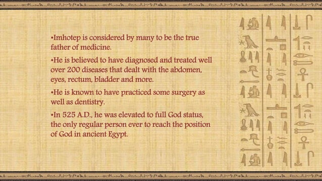The Art of Medicine in Ancient Egypt . | PPT | Free download