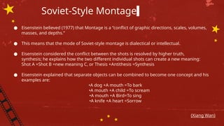 The Art of Montage: A Critical Analysis of Its Use in Film and ...