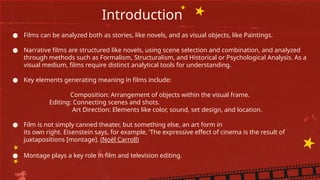 The Art of Montage: A Critical Analysis of Its Use in Film and ...