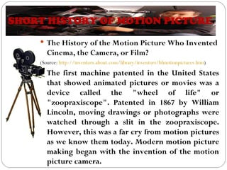 The art of motion picture | PPT