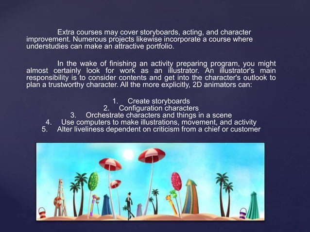 The art of movements that are drawn. | PPT