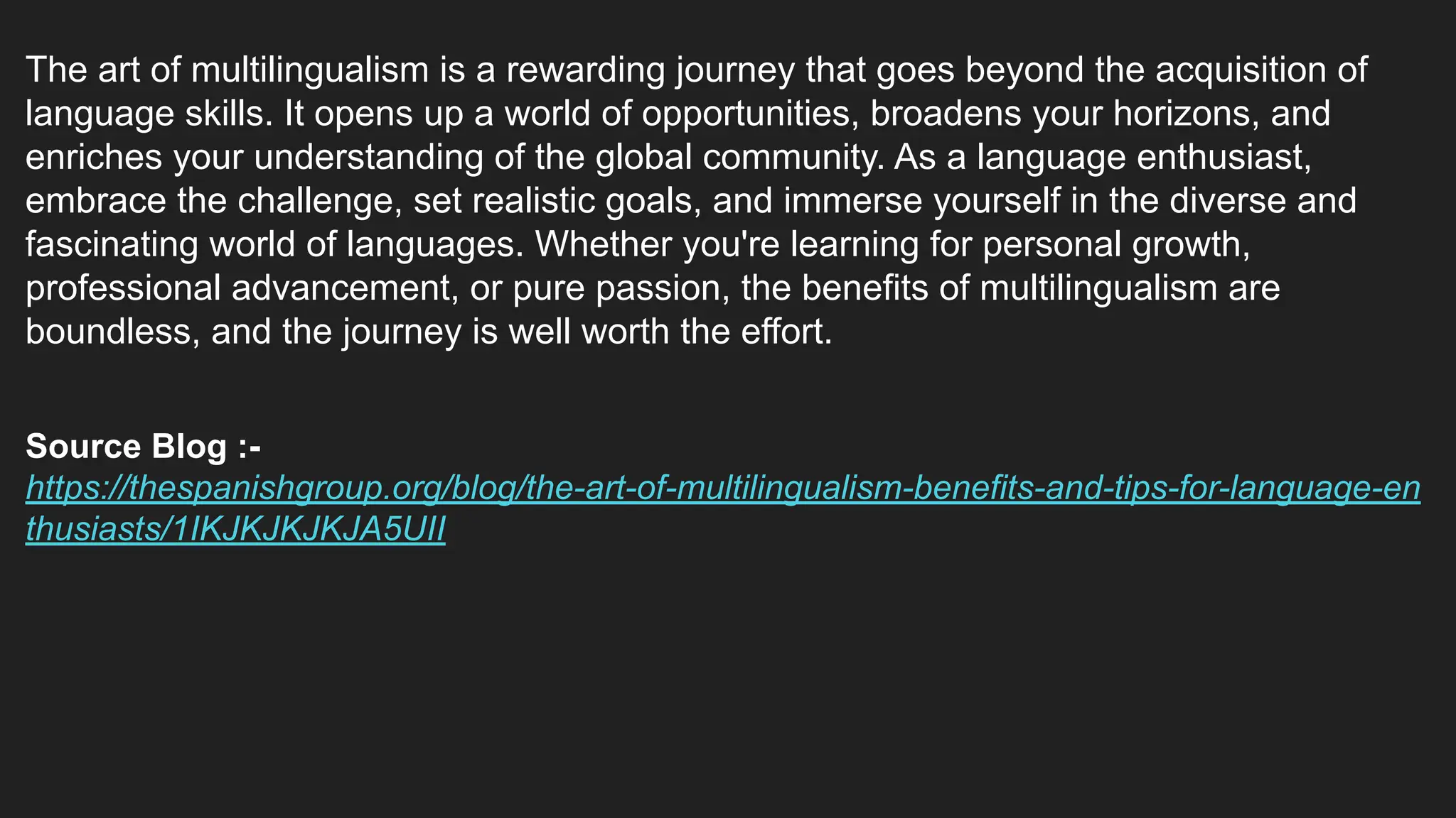 The Art of Multilingualism: Benefits and Tips for Language Enthusiasts ...