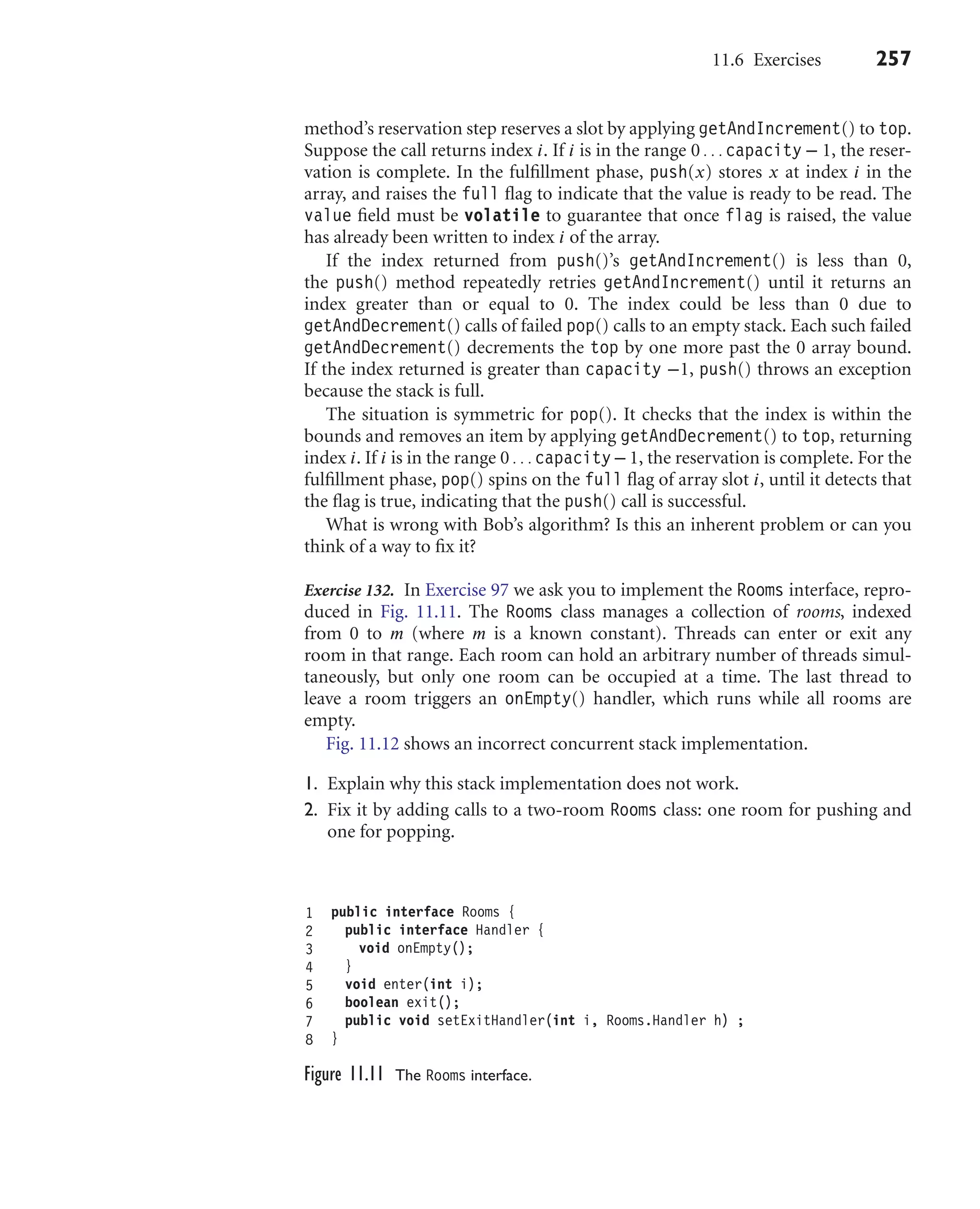 Concurrent Stacks and Elimination : The Art of Multiprocessor ...