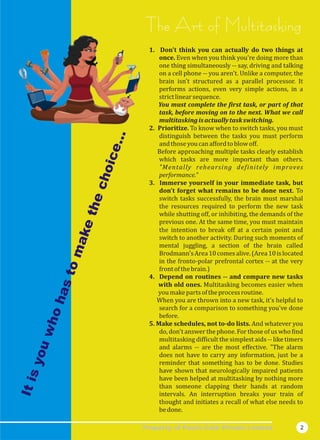 The Art Of Multitasking | PDF