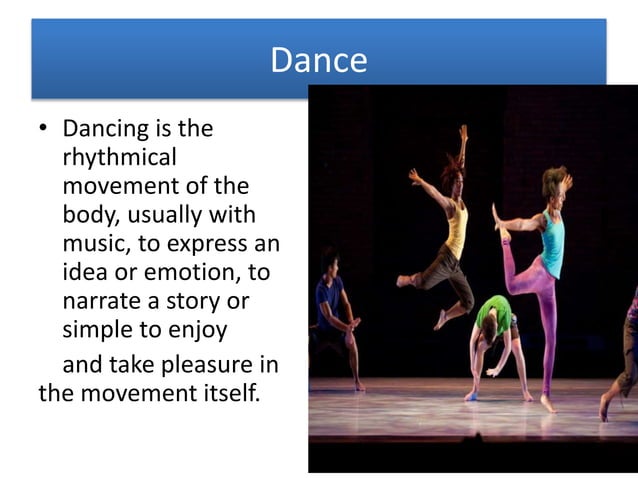 The Art of music and Dance | PPTX | Musicals | Genres