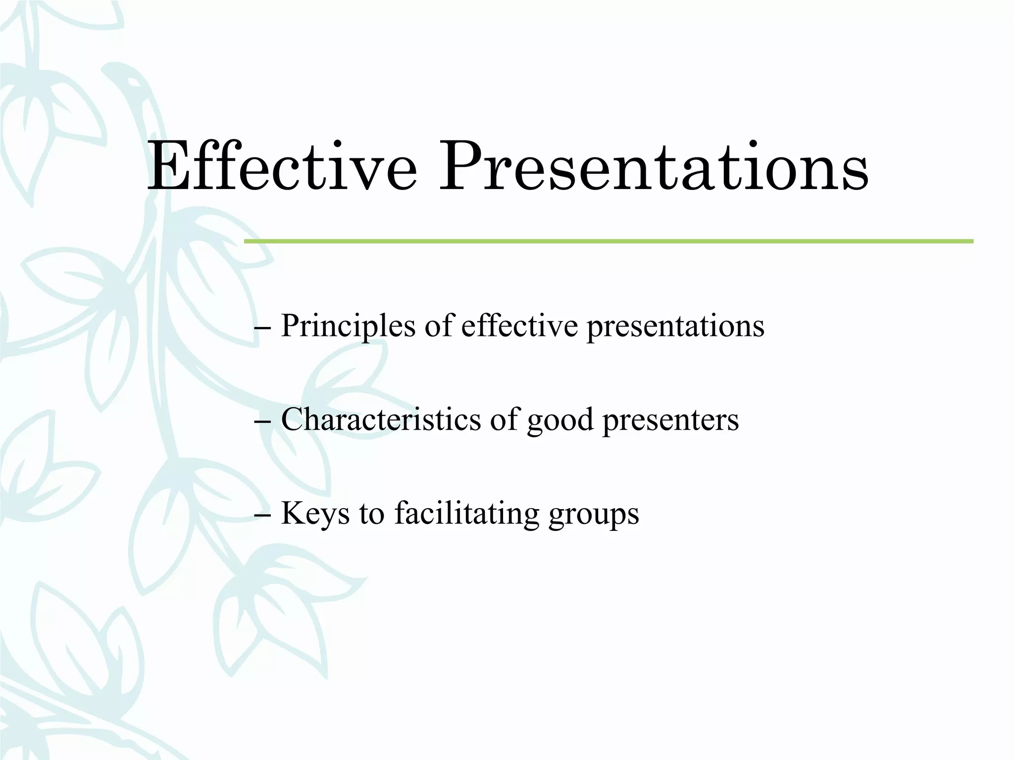 The Art of Presentation | PPTX
