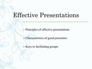 The Art of Presentation | PPTX