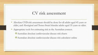 CV risk assessment, case study | PPT