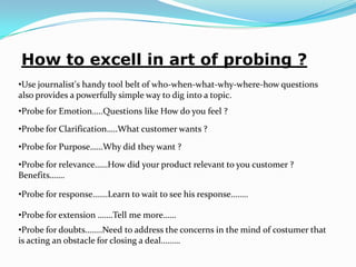 The art of probing | PPTX