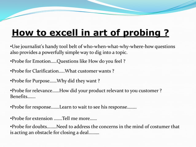 The art of probing | PPTX