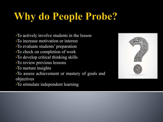 The Art of Probing | PPTX | Educational Assessment | Education
