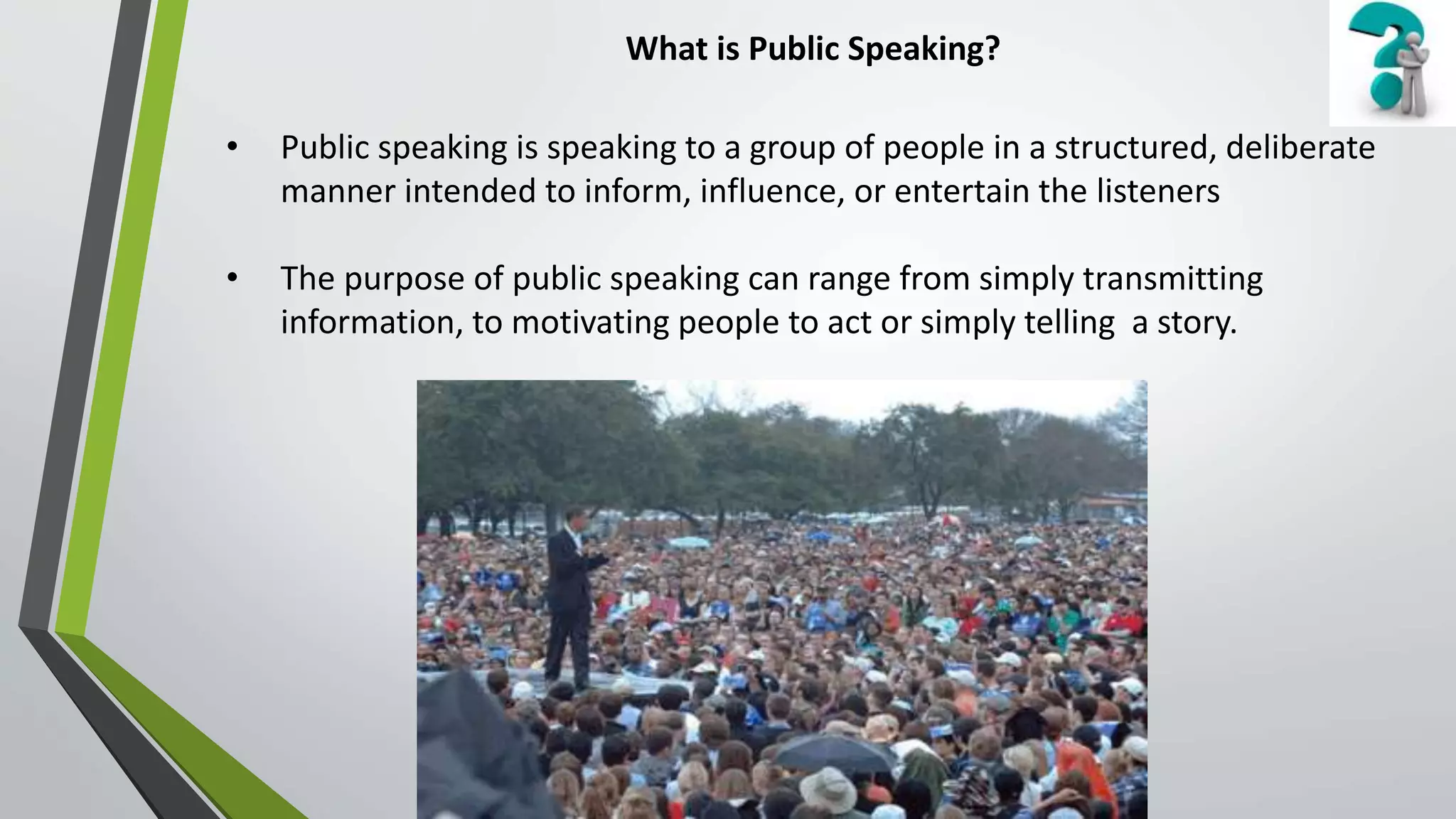The art of Public Speaking | PPTX