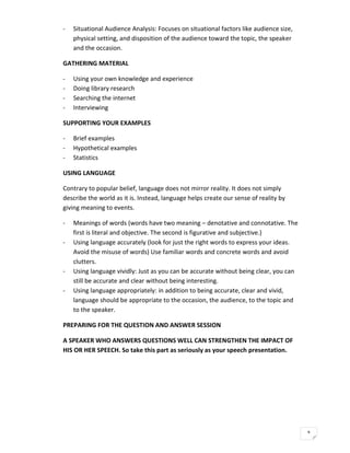 The art of public speaking | PDF