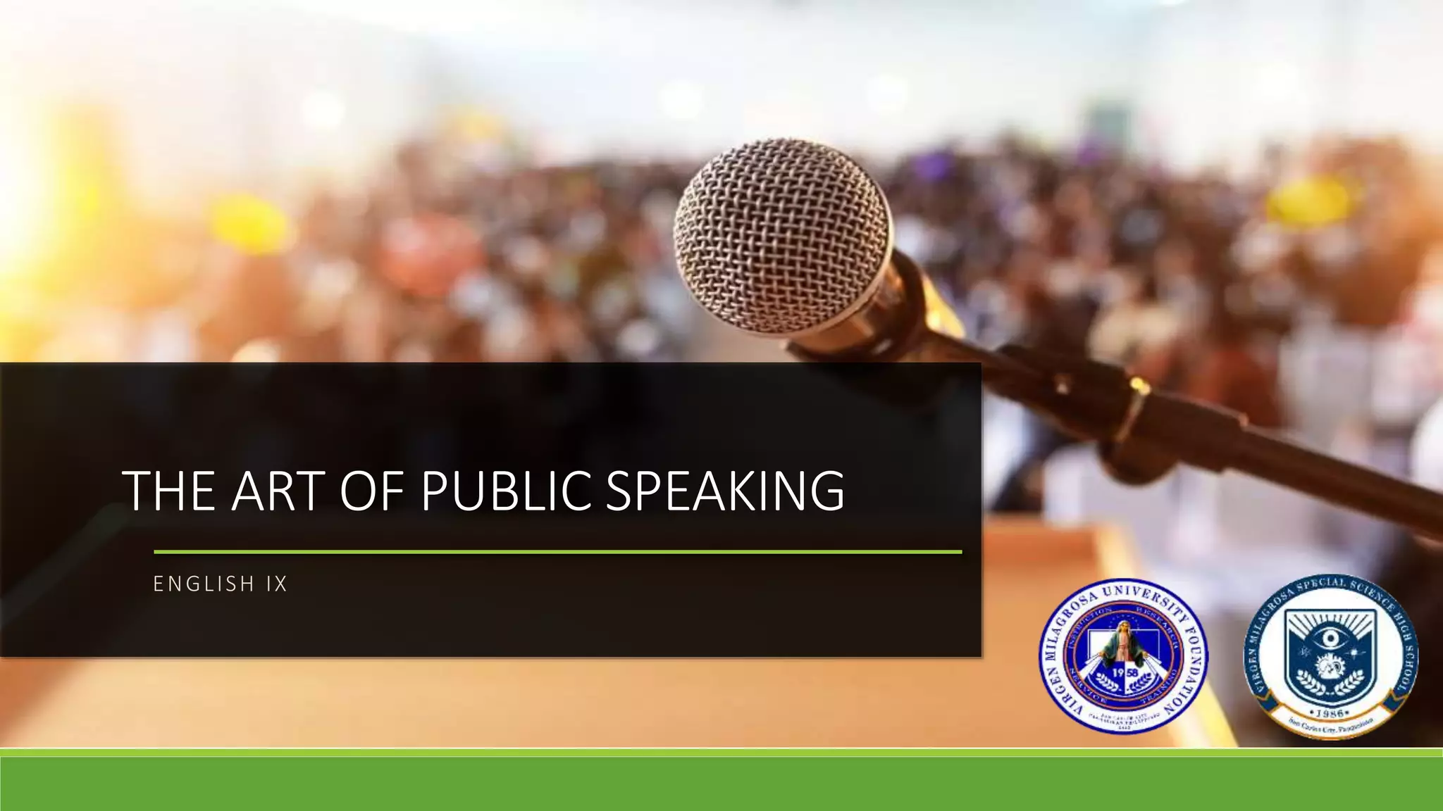 The Art of Public Speaking | PPTX