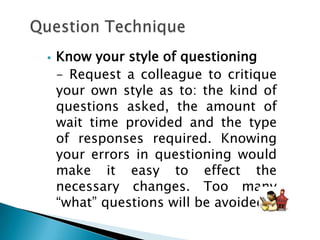 The Art of Questioning | PPTX