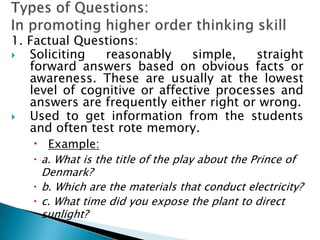 The Art of Questioning | PPTX