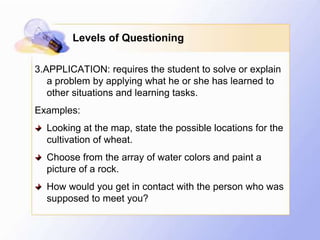 The art of questioning | PPTX