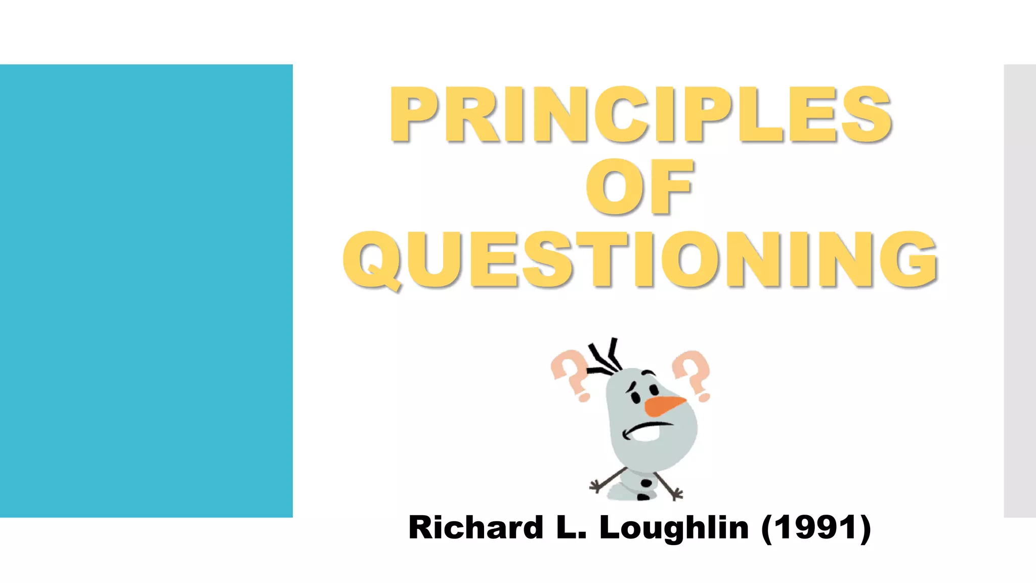 The Art of Questioning | PPT