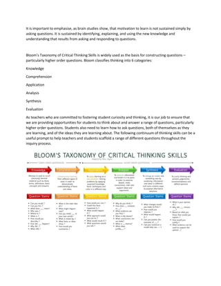 The Art of Questioning.docx | Educational Assessment | Education