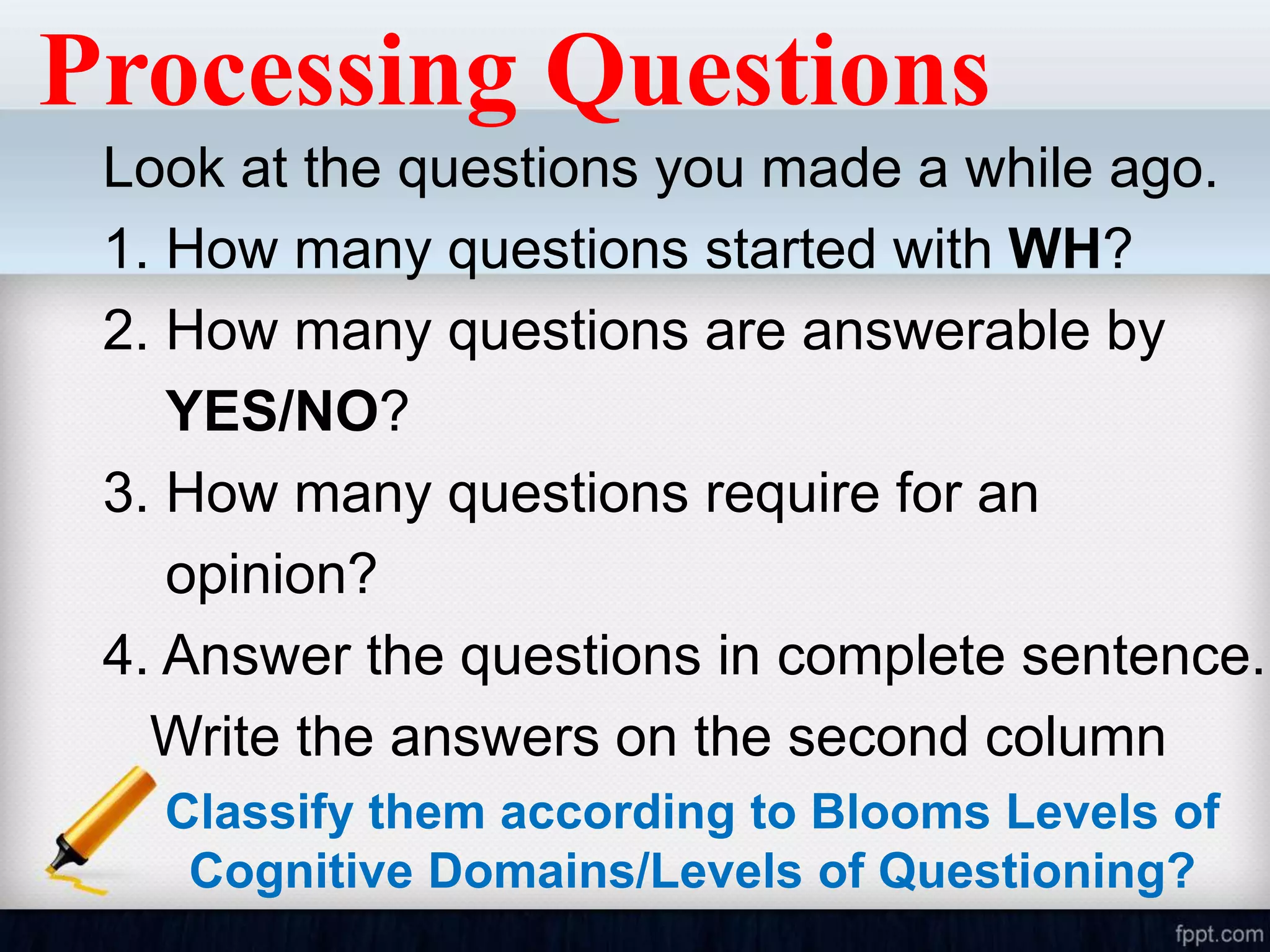 THE ART OF QUESTIONING.ppt