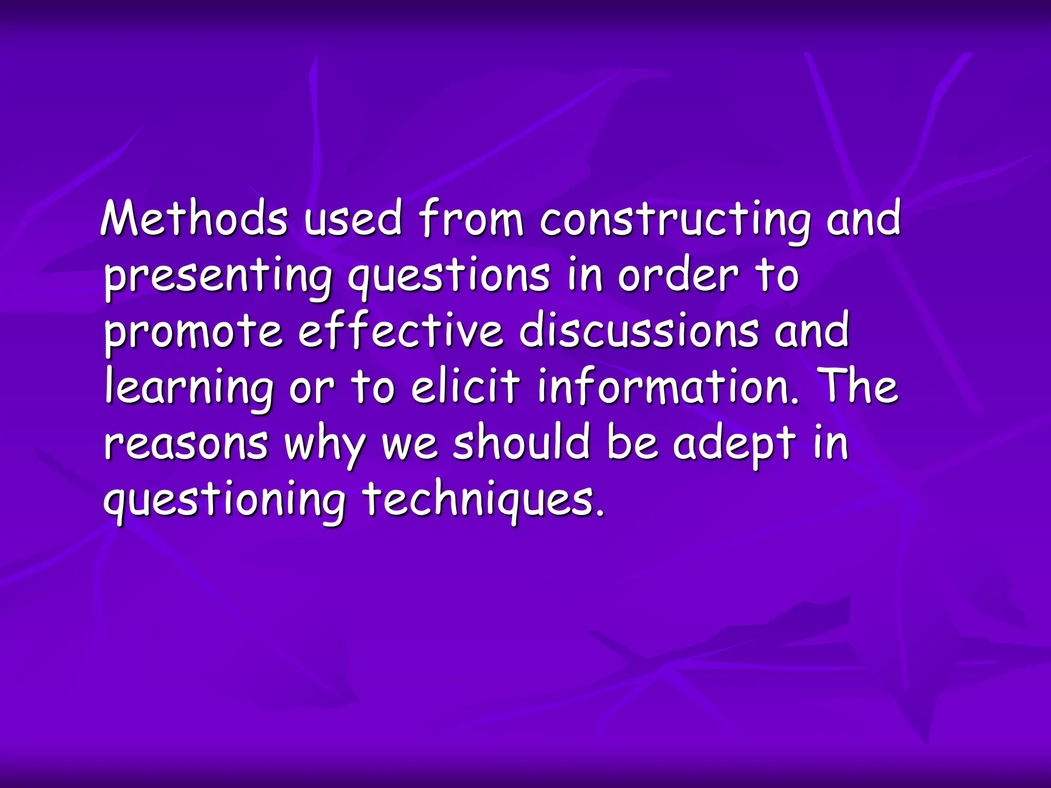 The Art of Questioning Using SOLO Taxonomy | PPT