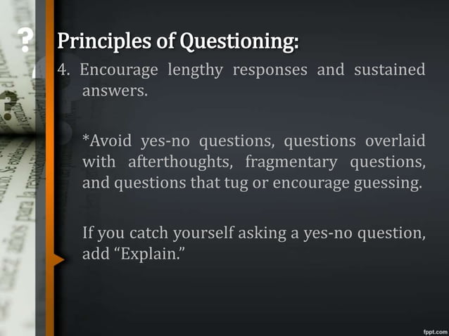The Art of Questioning : Teacher’s Role | PPTX