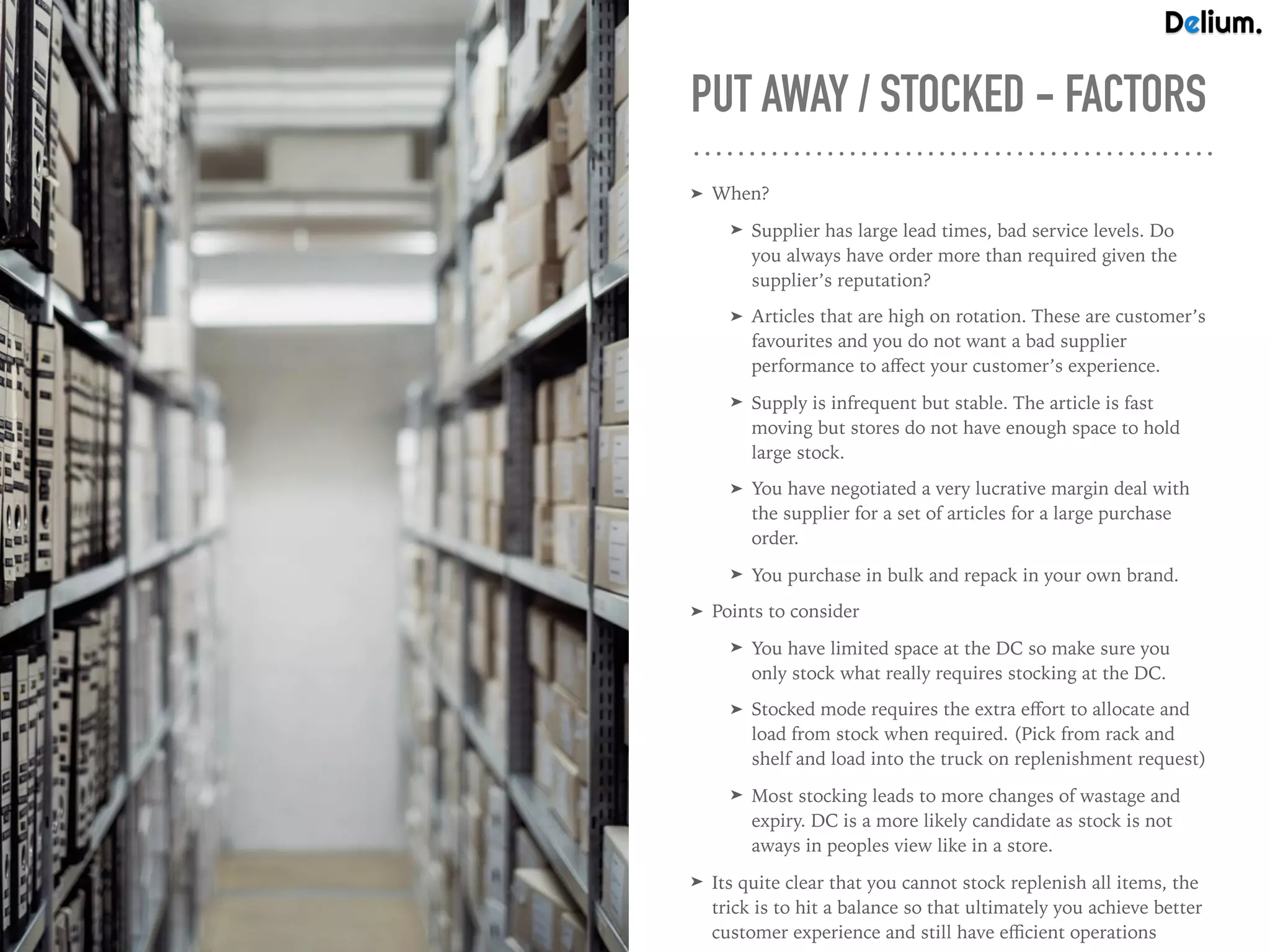 The Art of Replenishment | PPT