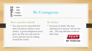 The art of salesmanship | PPTX