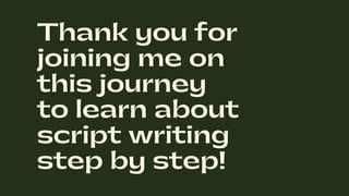 Script Writing for Beginners: Complete Guide | PPTX