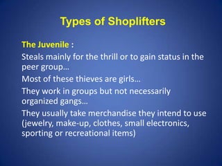The art of shoplifting | PPT