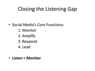 The Art of Social Media Listening | PPTX