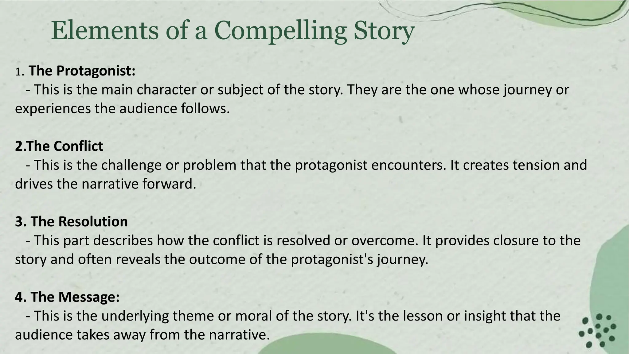 The art of story telling that must be follow | PDF