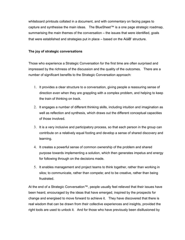 The art of strategic conversation | RTF | Science