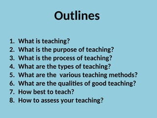 introduction to the Art of Teaching.ppt