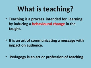 introduction to the Art of Teaching.ppt