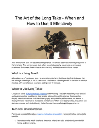 The Art of the Long Take - When and How to Use It Effectively.pdf