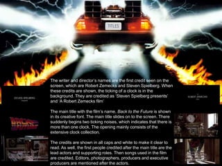 back to the future | PPTX | Science Fiction | Genres