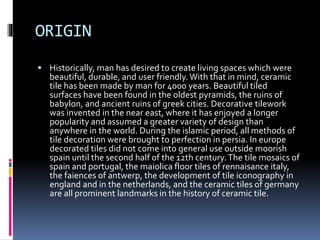 The art of tile | PPT