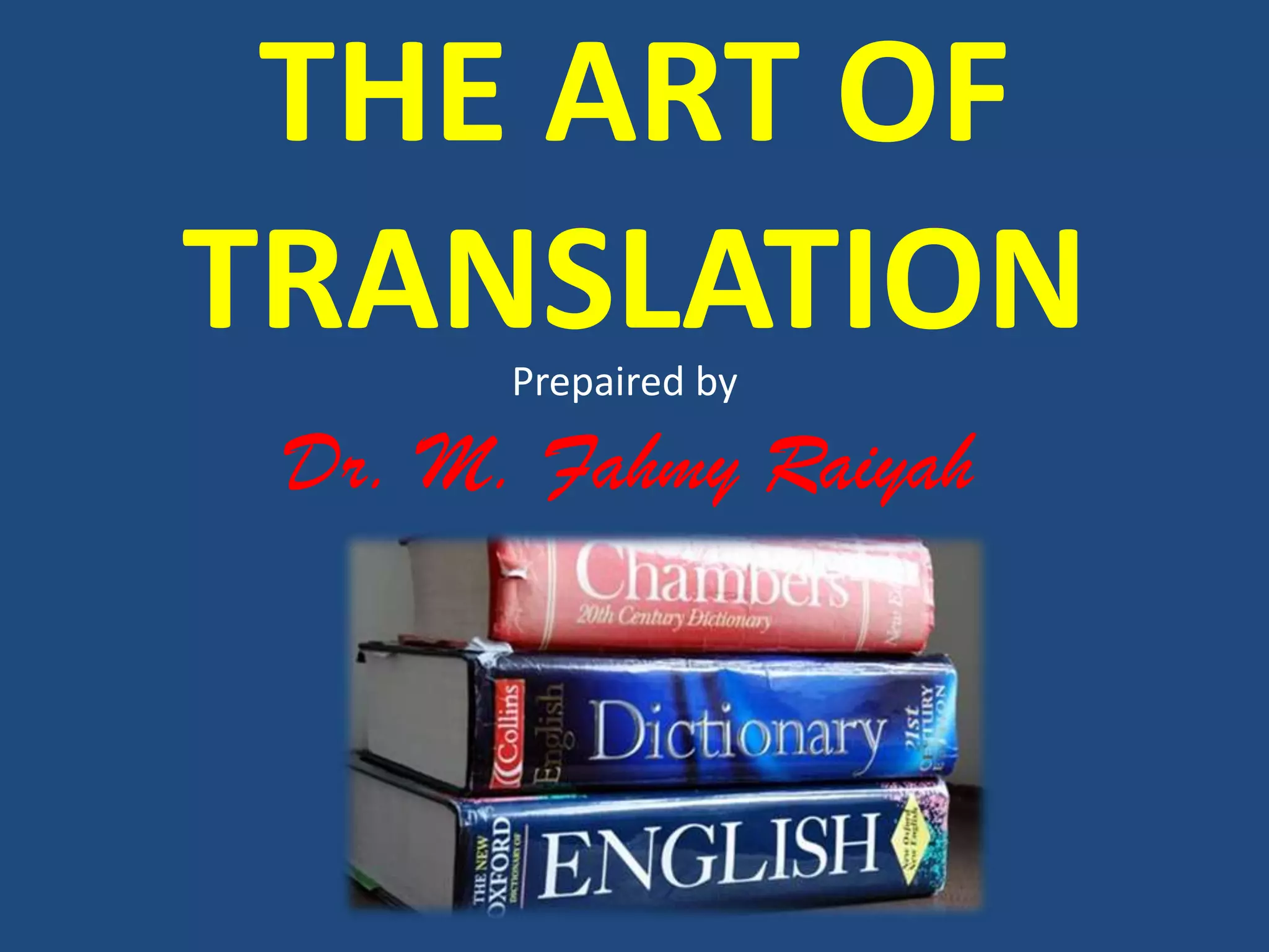 Introduction to Translation | PPT