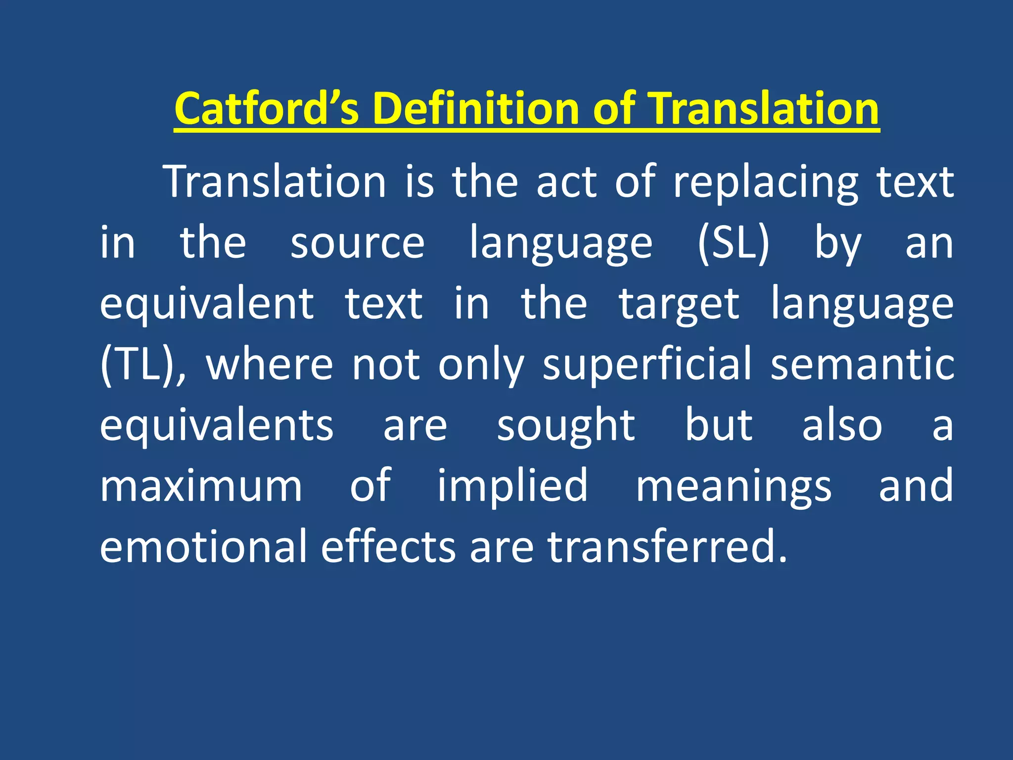 Introduction to Translation | PPT