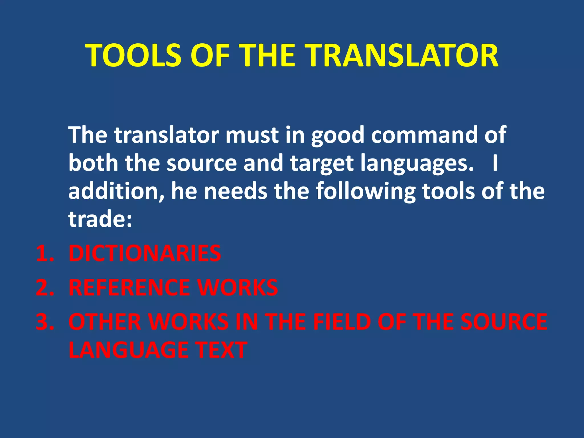 Introduction to Translation | PPT
