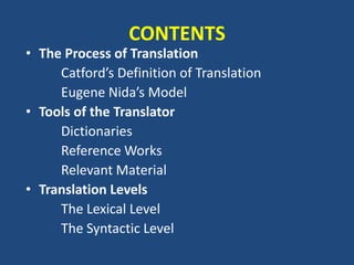 Introduction to Translation | PPT
